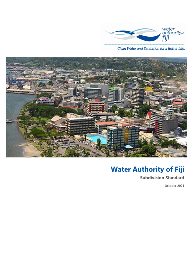 Fiji Subdivision Standards Guide | PDF | Water | Pump