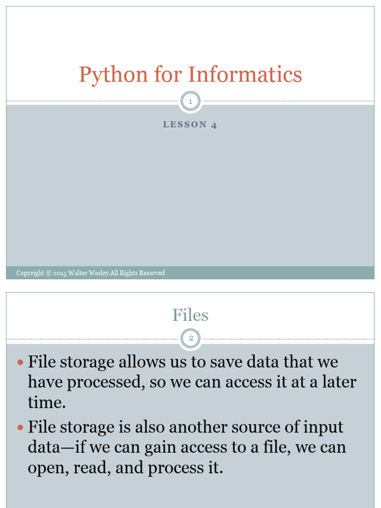 04_Files and Lists | PDF | Filename | Computer File