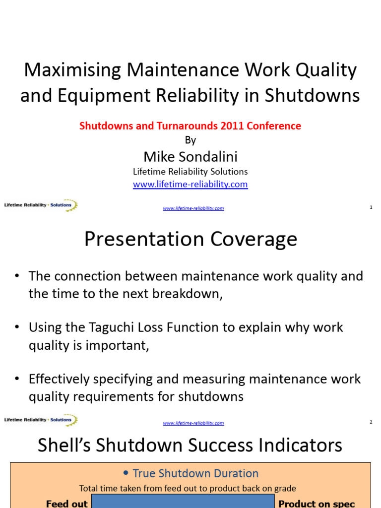 Maintenance-Mgt-1.-Maximising Maintenance Work Quality and Equipment Reliability in Shutdowns ...