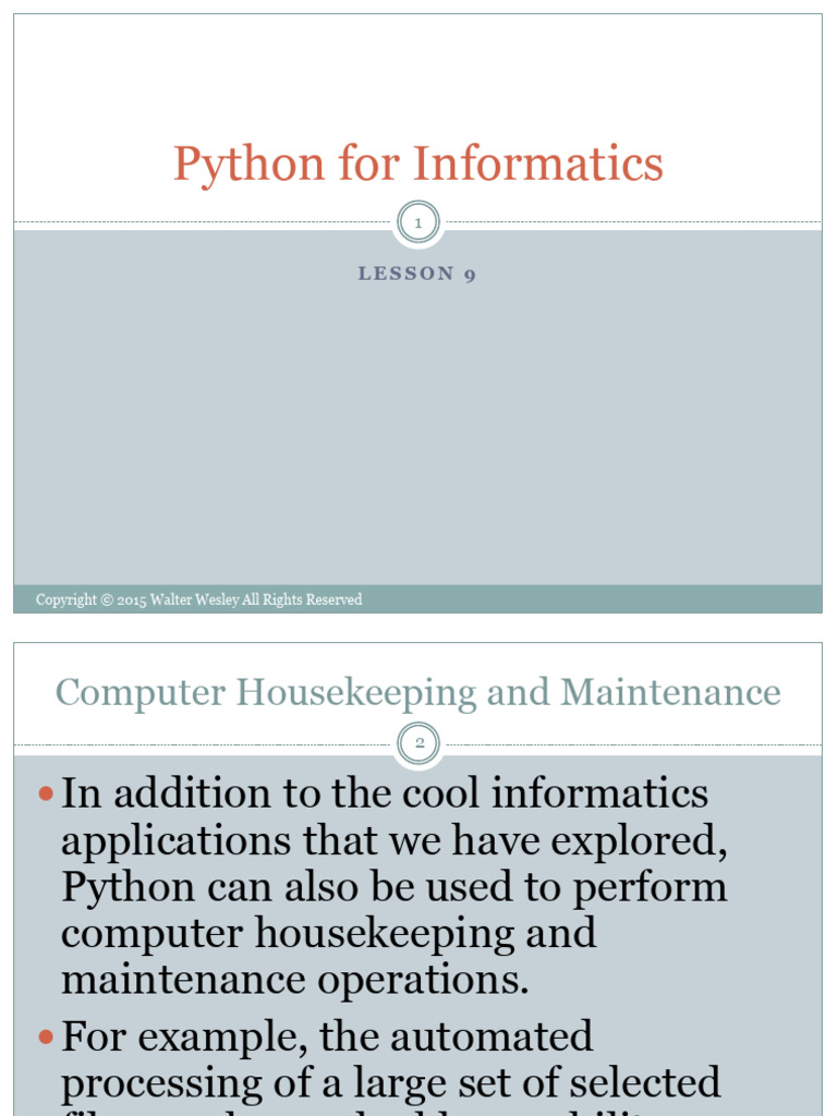 09 - Automation Through Scripting | PDF | Filename | Computer File