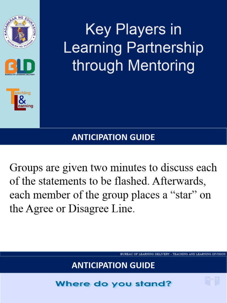 Key Players in Learning Partnerships | PDF | Learning | Mentorship