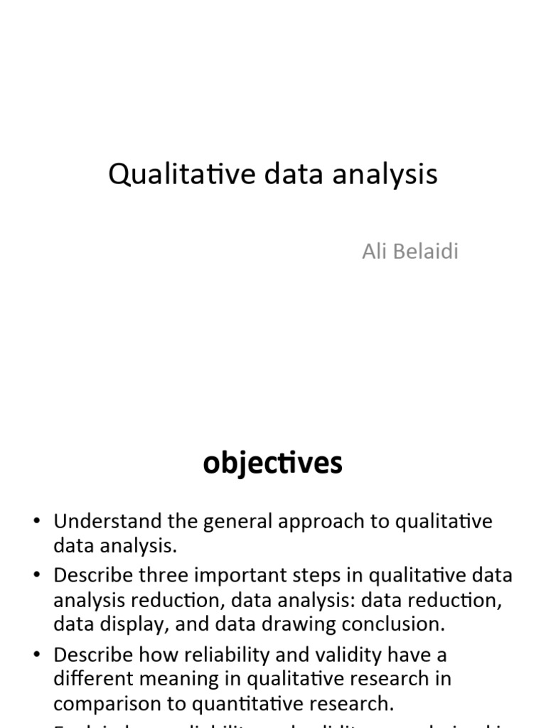 Qualitative Data Analysis | PDF | Validity (Statistics) | Qualia