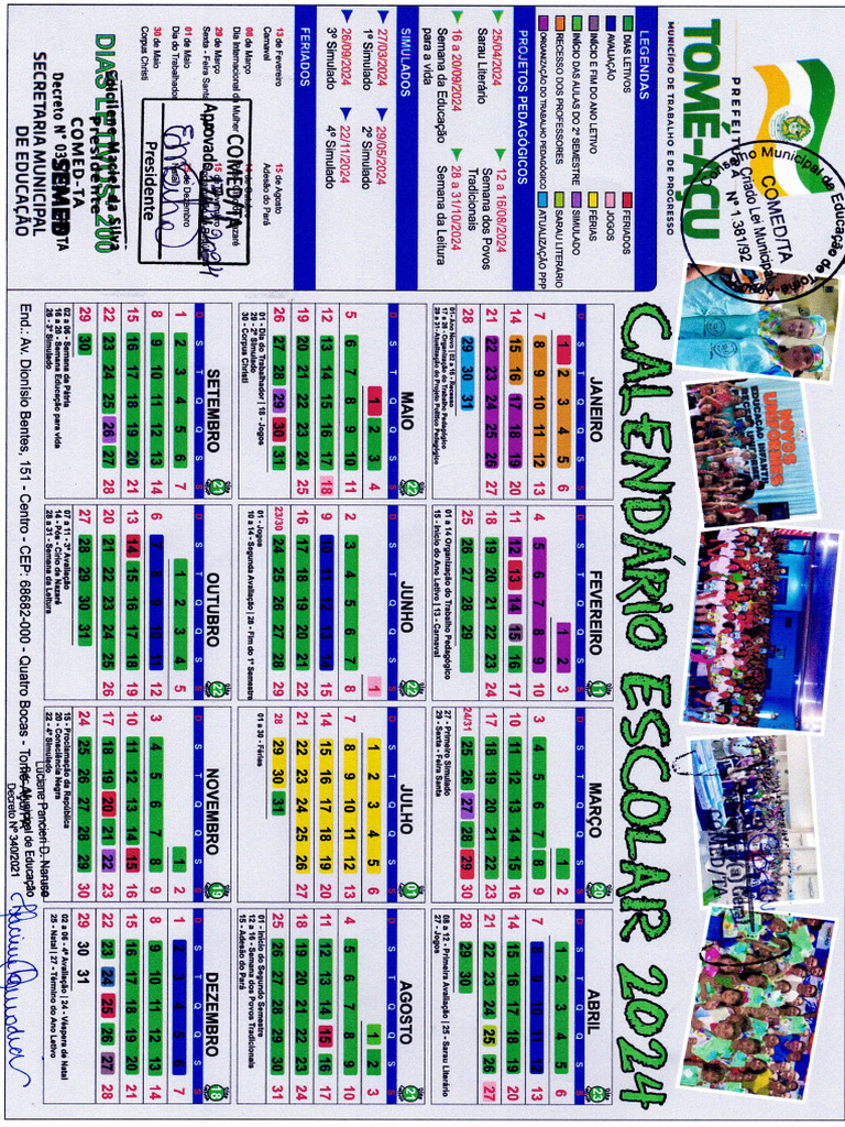 Calendario Escolar 2024 | PDF