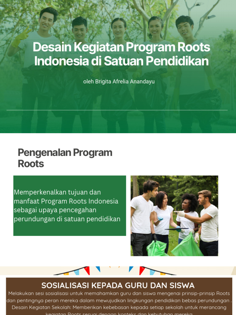 Desain Kegiatan Program Roots Indonesia Di Satuan Pendidikan | PDF
