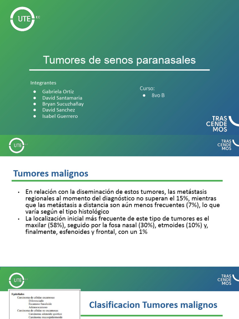 Tumores de Senos Paranasales | PDF