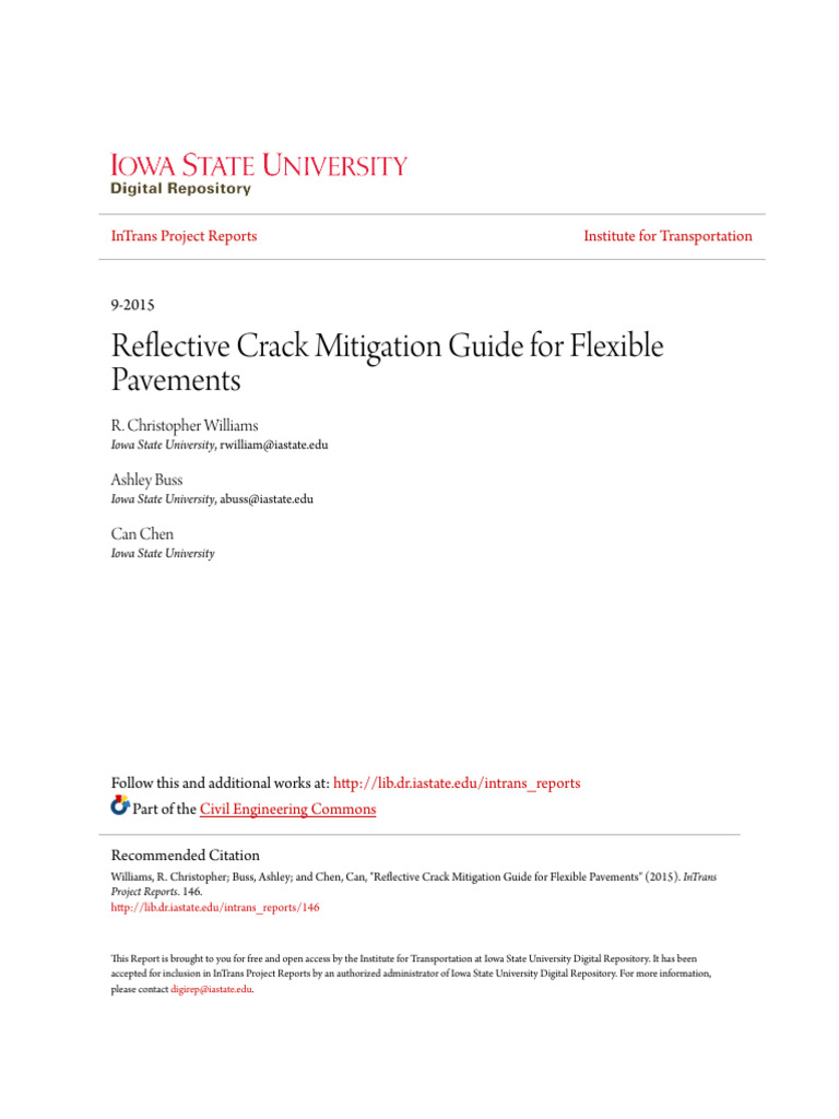 Reflective Crack Mitigation Guide For Flexible Pavements | Download ...