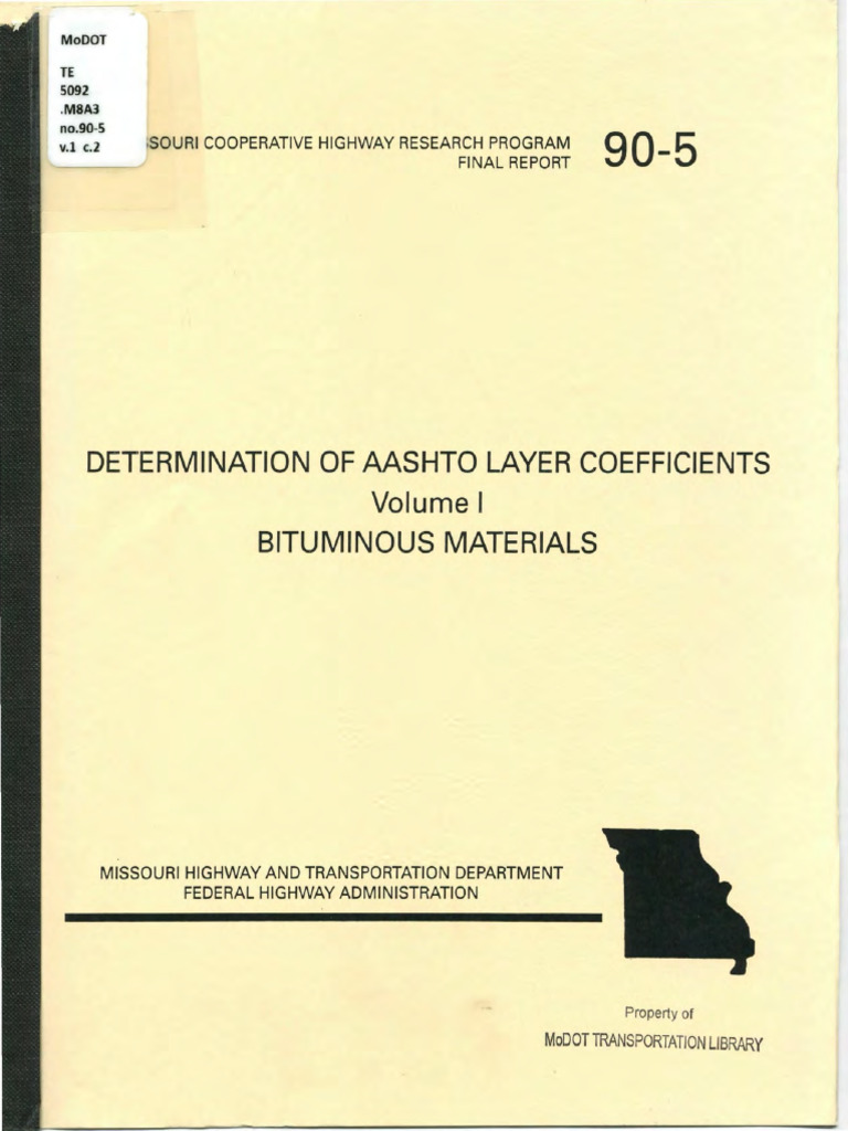 Determination of Aashto Layer Coefficients | PDF | Road Surface | Young ...