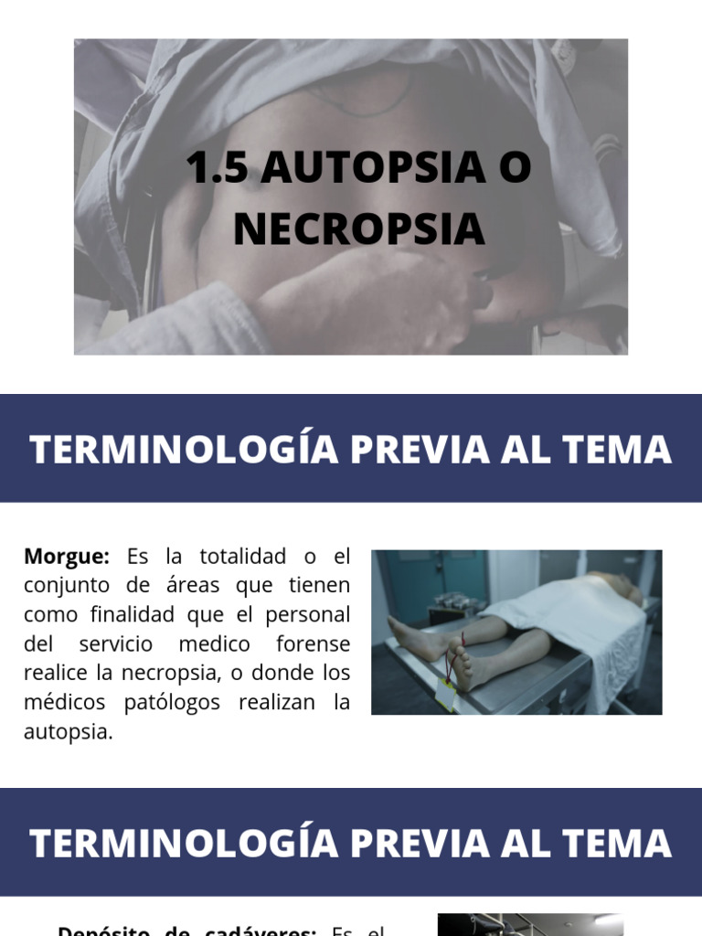 1.5 Autopsia o Necropsia | PDF | Autopsia | Cadáver
