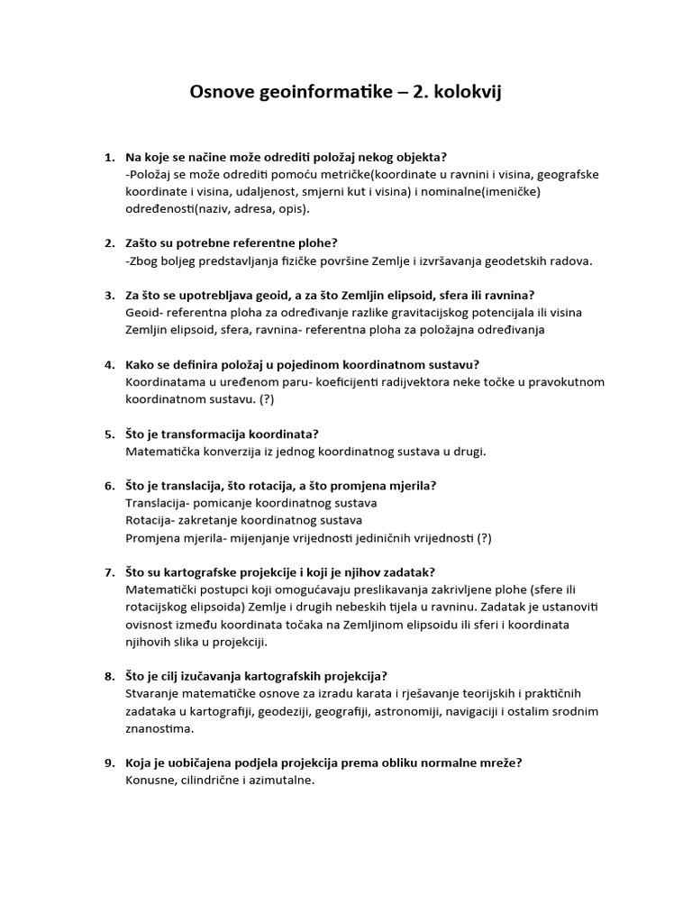 Ogi Kolokvij 2 | PDF