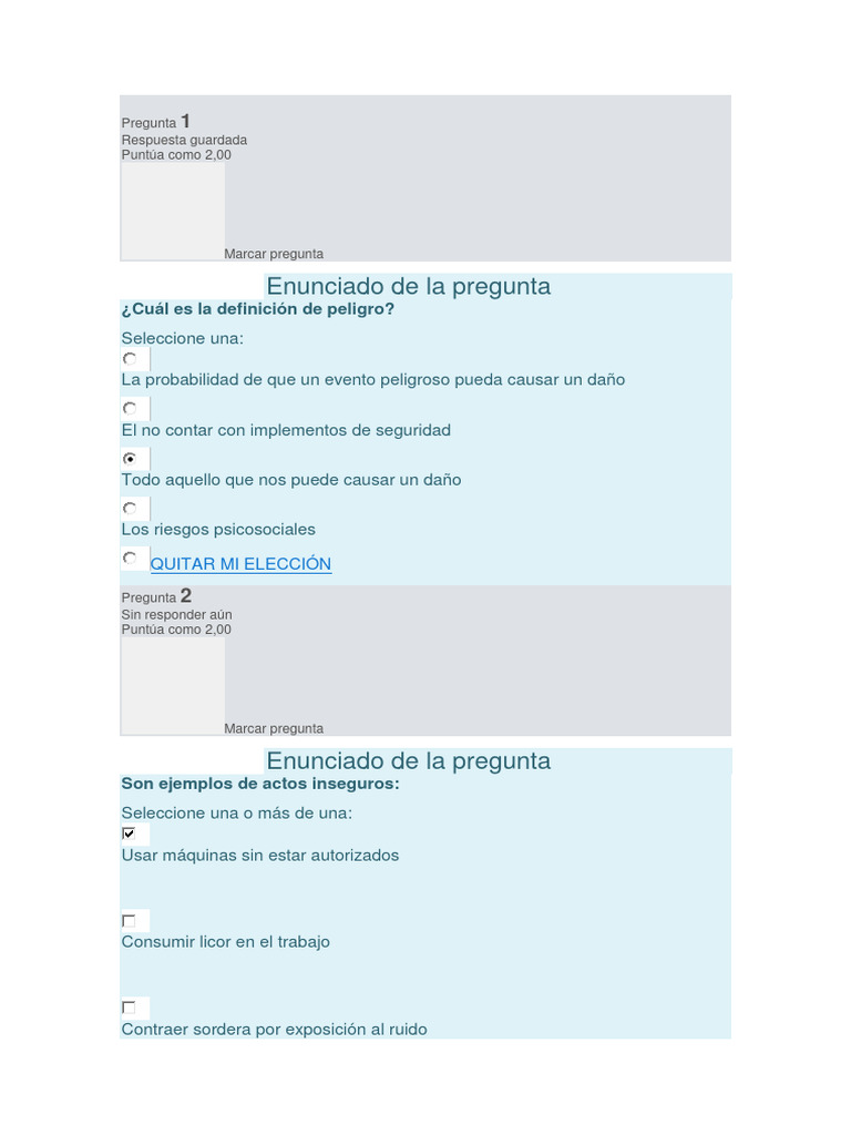 Evaluacion Final Prevencion Riesgos Laborales Cuál Es La Definición de ...