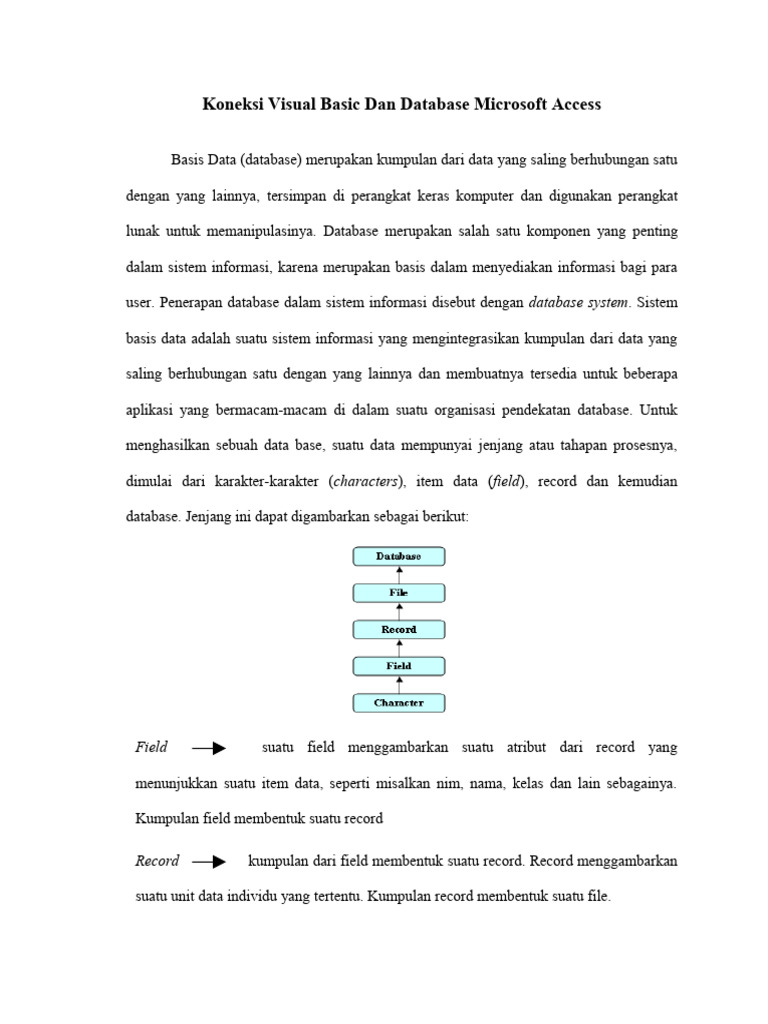 VB Database Access ADODC - DataGrid | PDF