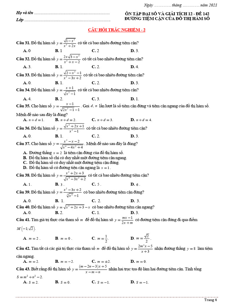 142 BT TN Duong Tiem Can 2 | PDF