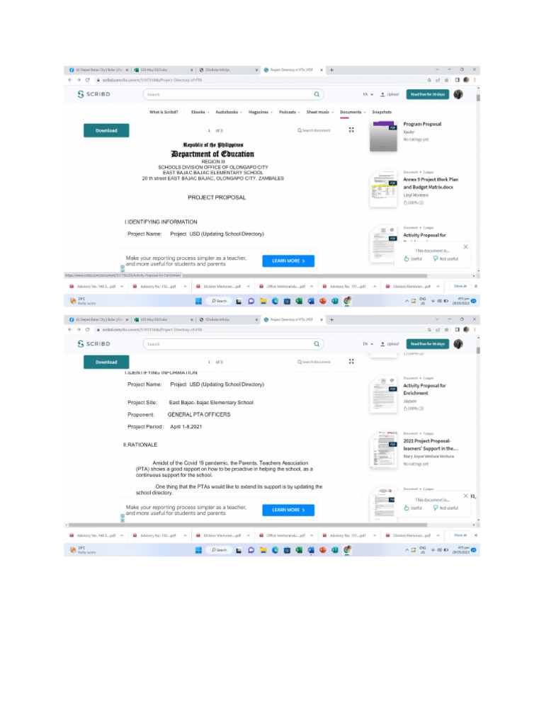 Aip and Other Project Proposals | PDF