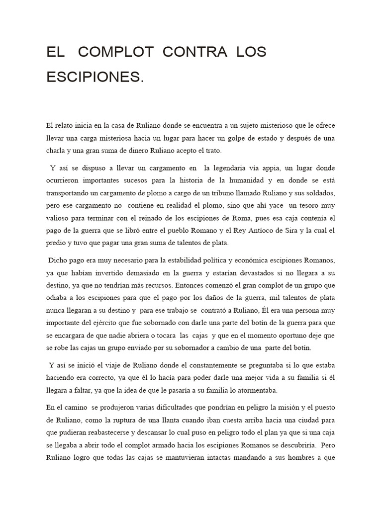 El Relato Se Ubica en La Legendaria Vía Appia | PDF | Roma antigua