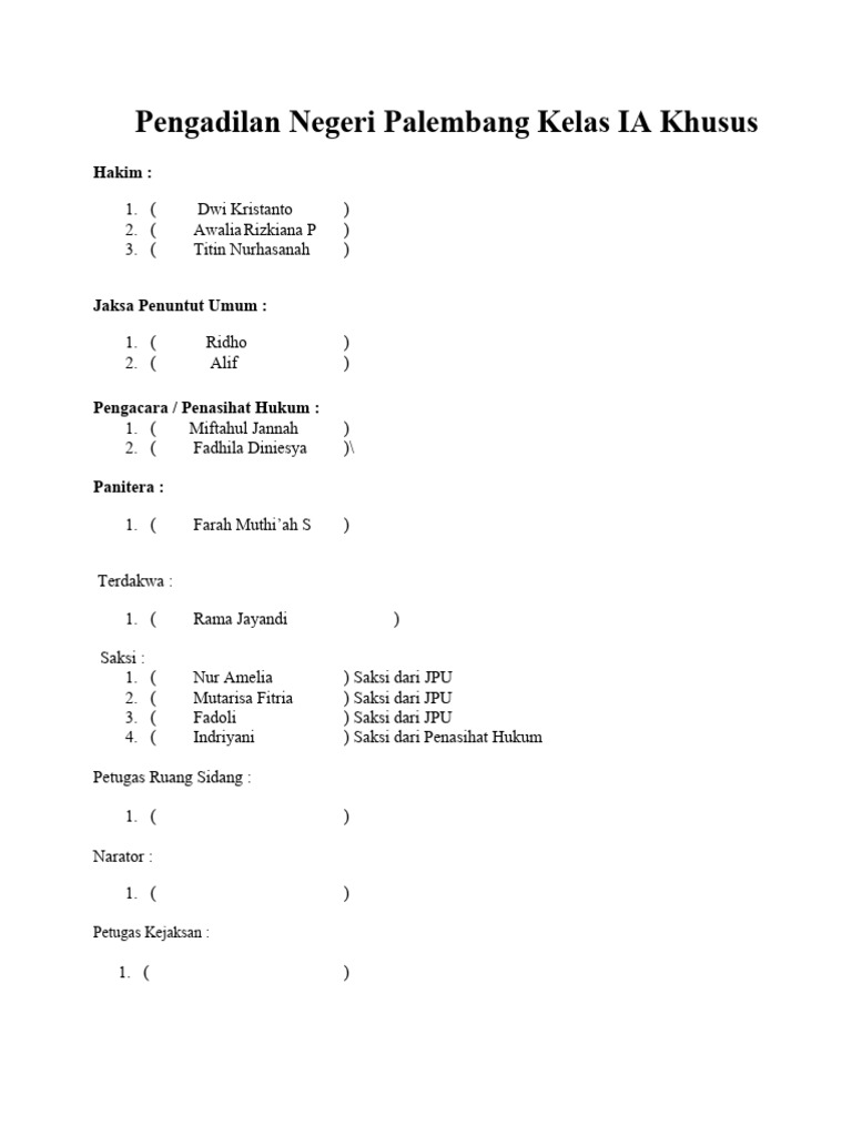 Naskah Sidang PLKH UIN | PDF