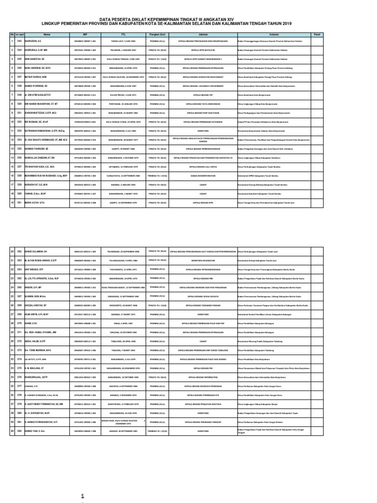 Data Base Pim III Akt XIV Ok | PDF