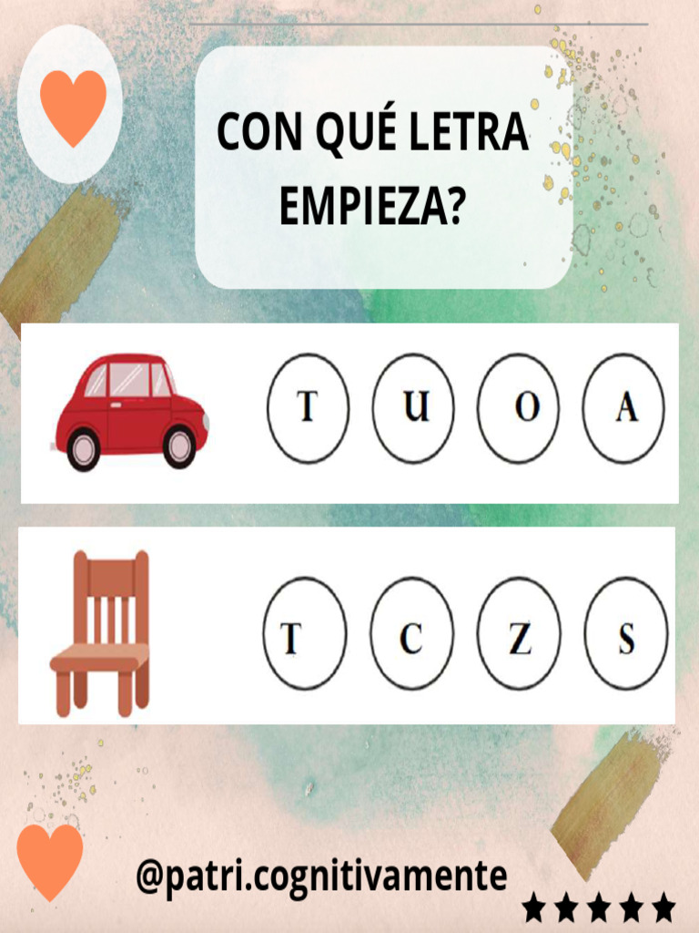 Con Qué Letra Empiezapdf | PDF