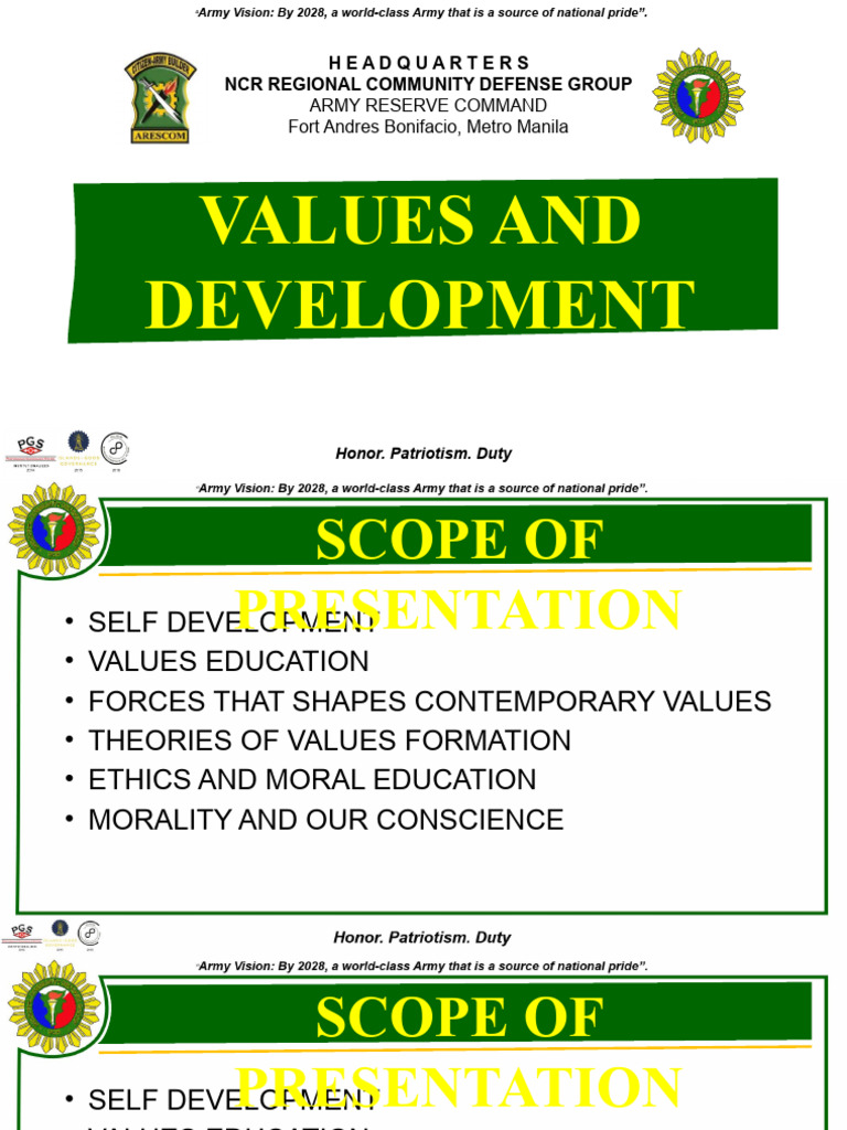 Values of Development 1 | PDF | Morality | Cognition