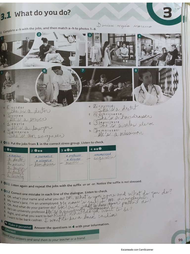 Workbook Unit 3 | PDF