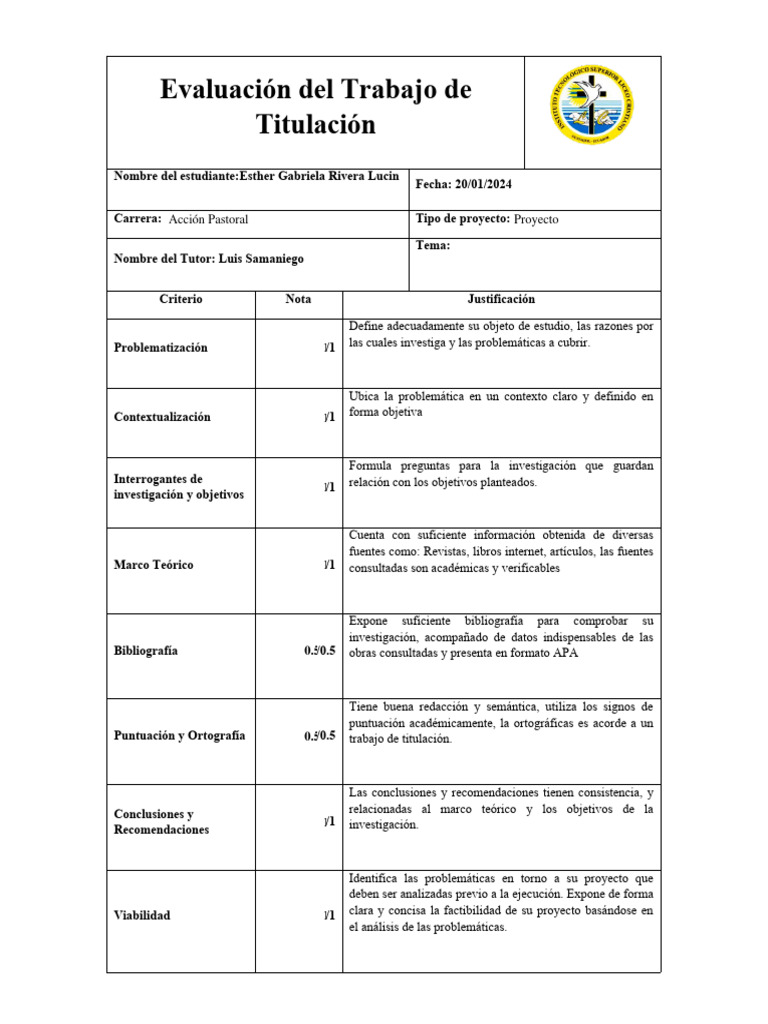 Informe Tutor 2024 | PDF | Science | Cognición