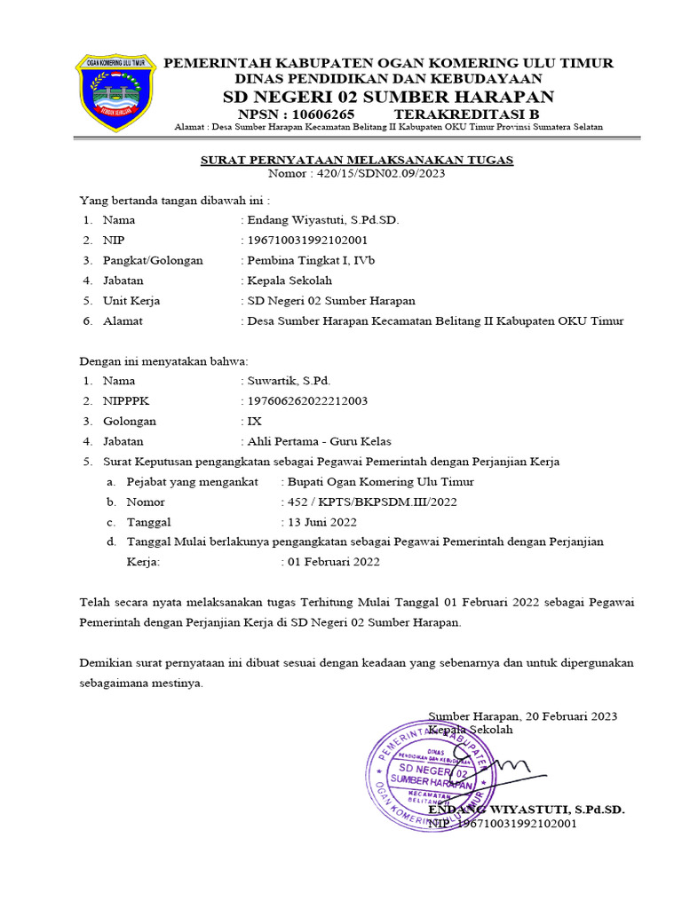 Format SPMT PPPK | PDF