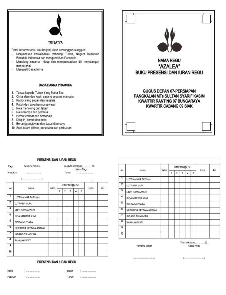 Buku Presensi Absen Pdf