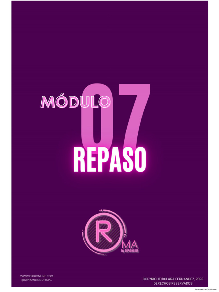 Modulo 7. Material Repaso Para Examen | PDF