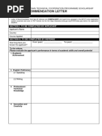 Australia Awards Referee Report Template | PDF | Leadership | Doctor Of ...
