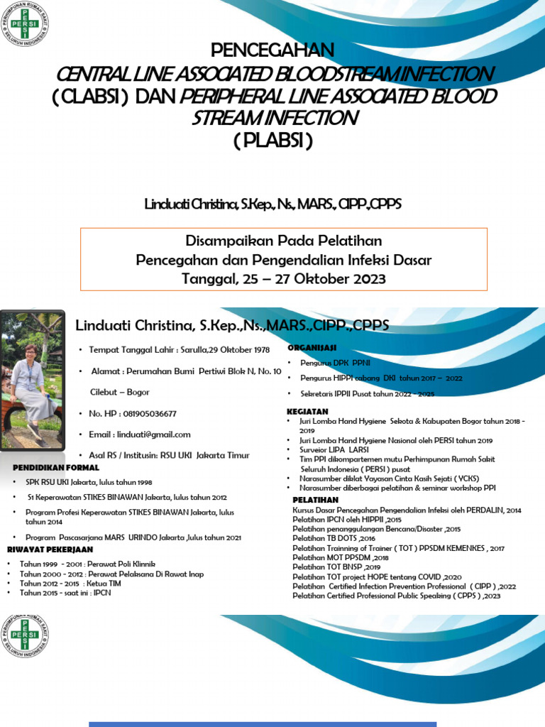 Plabsi Clabsi Okt 23 Dasar 2 | PDF