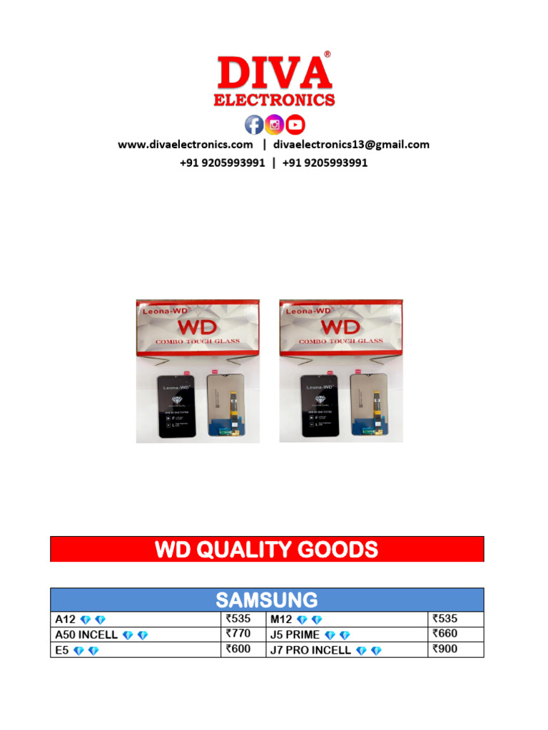 WD (Diamond) Combo | PDF