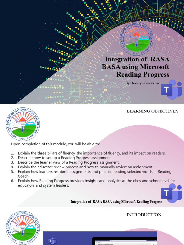 Integration of RASA BASA Using Microsoft Reading Progress | PDF ...