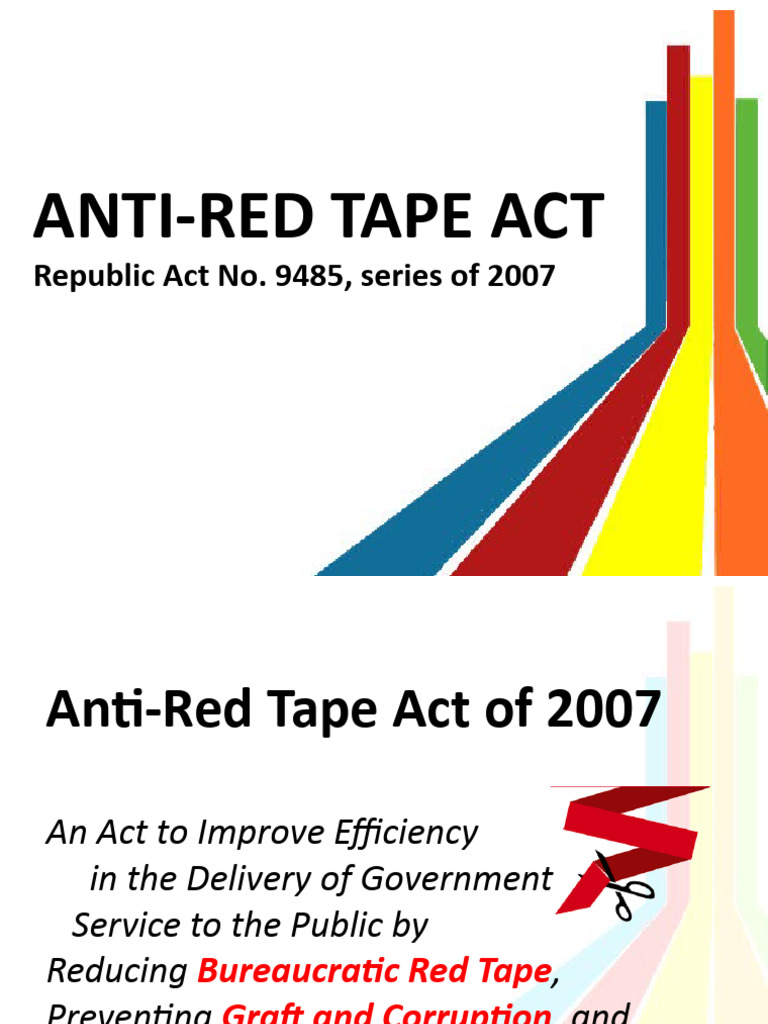 7. Anti Red Tape Act | PDF | Witness | Crime & Violence