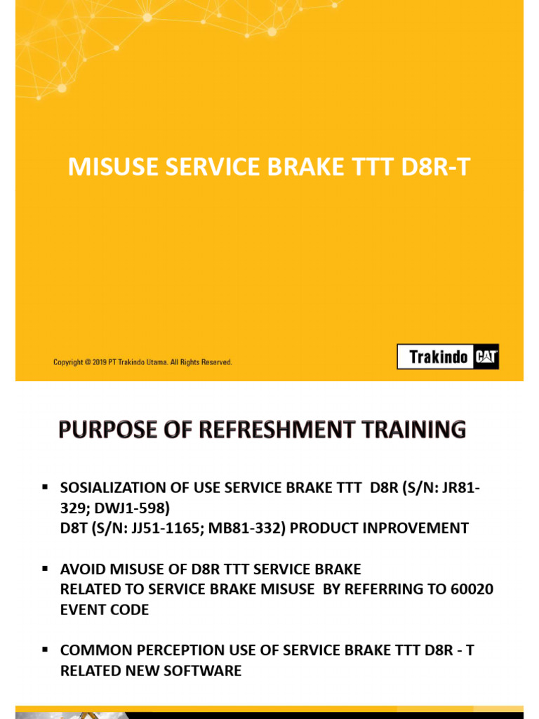 Misuse Service Brake TTT D8R-T | PDF | Gear | Vehicles