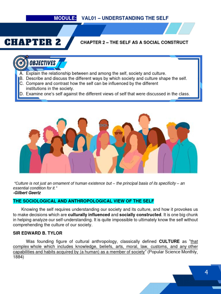Chapter 2 - The Self As A Social Construct | PDF | Anthropology | Sociology