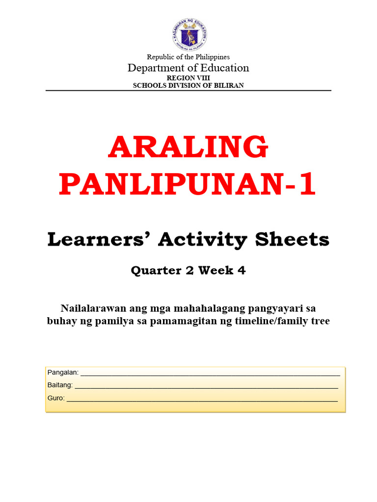 LAS AP 1 Q2 Week 4 | PDF