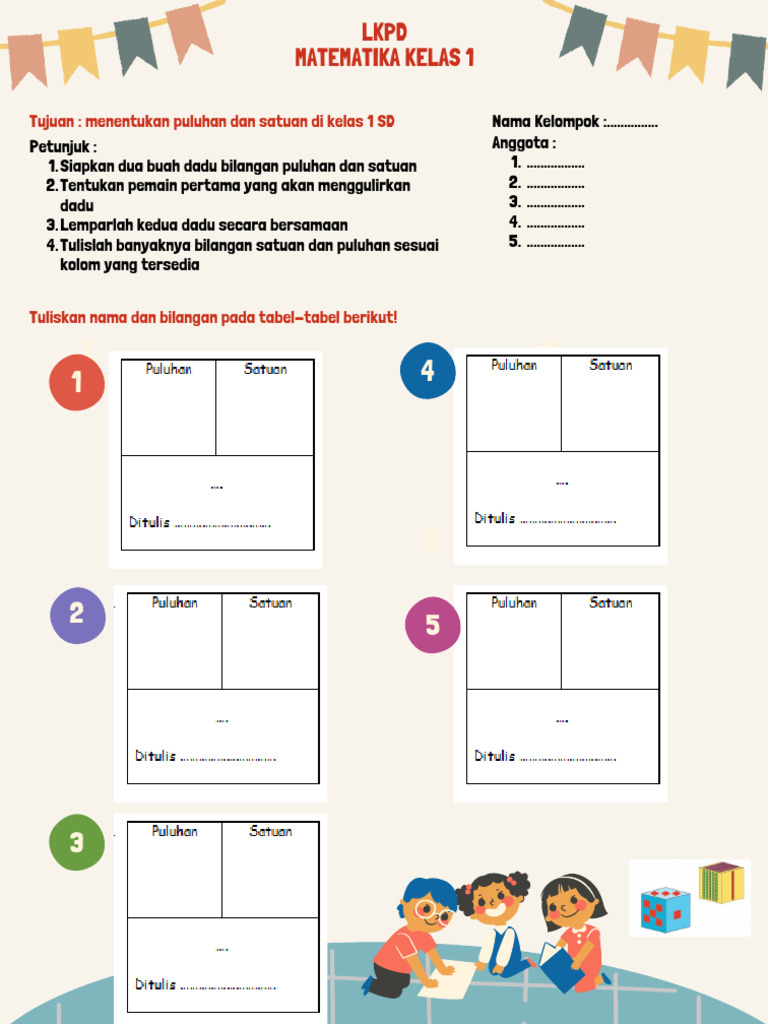 LKPD Matematika Kelas 1 | PDF