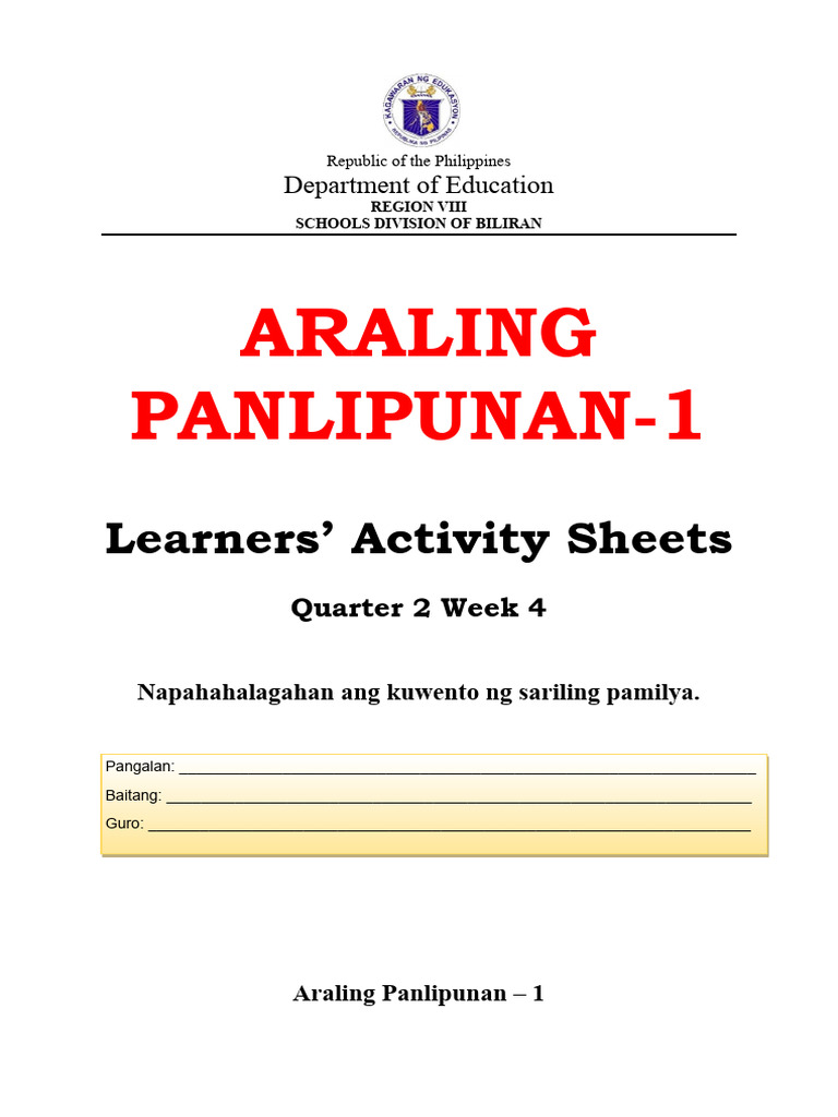 LAS-AP-1-Q2-Week-5 | PDF