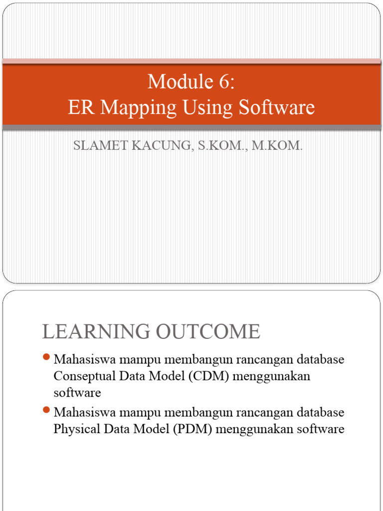 ER Mapping by Software | PDF