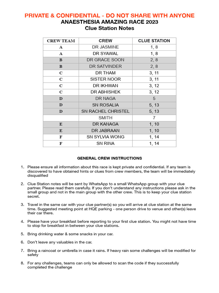 General Instructions | PDF