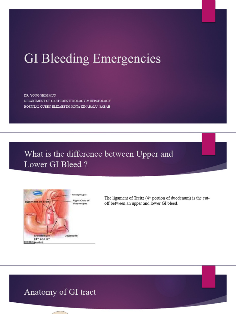 GI Bleeding Emergencies | PDF | Blood | Body Fluids