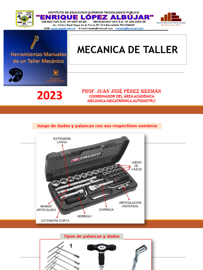 Tipos de Dados y Herramientas Mecánicas | PDF