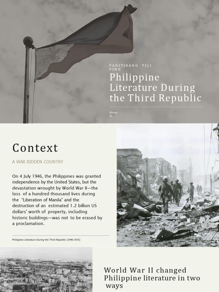 Philippine Literature During The | PDF | Philippines | Tagalog Language
