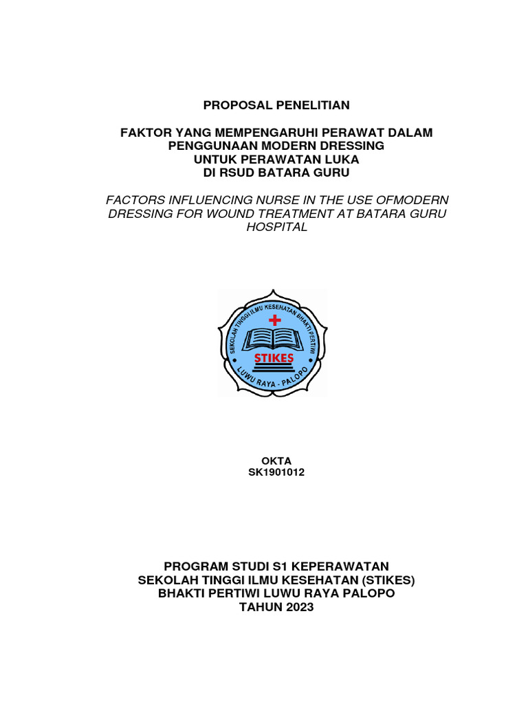 PROPOSAL PERAWATAN LUKA Okta | PDF