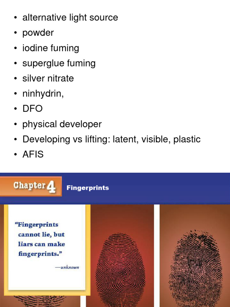 Latent Fingerprints 2 | PDF | Fingerprint | Adhesive