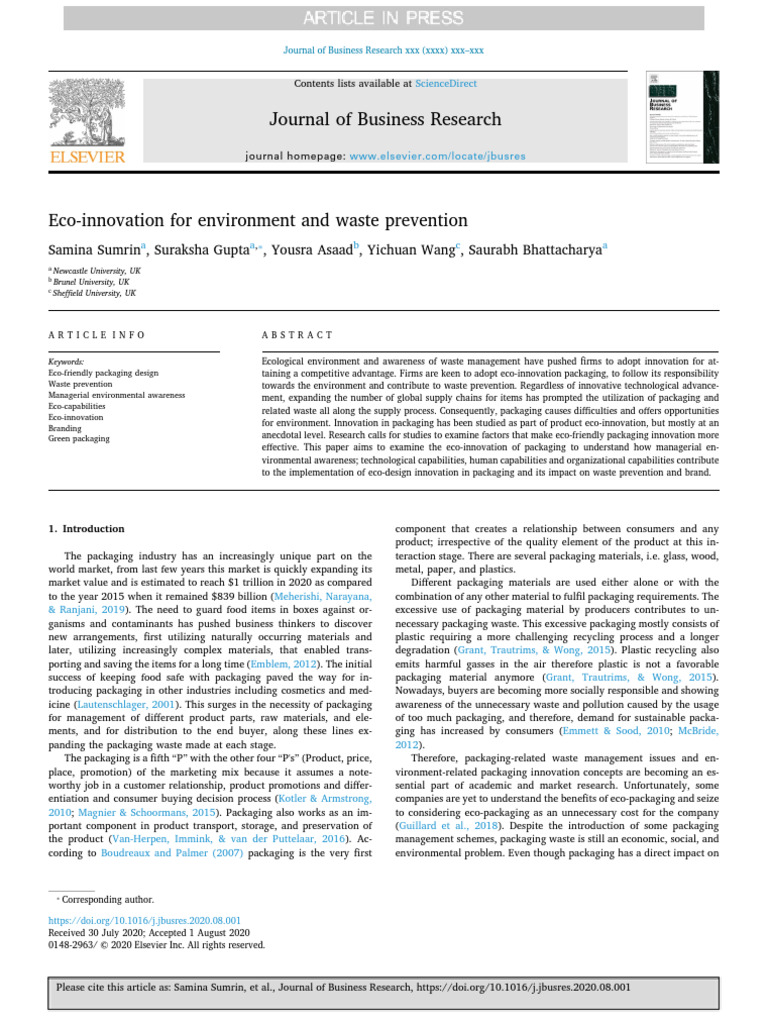 Contents Lists Available at ScienceDirect | PDF | Innovation | Marketing