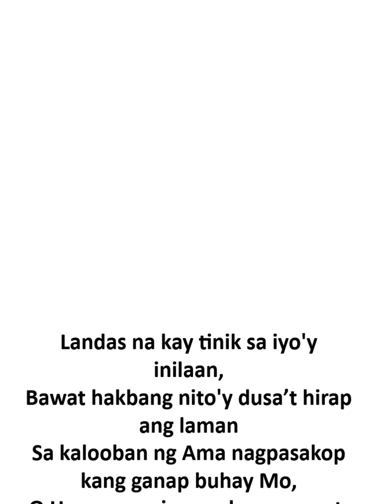 Sa Iyong Mga Yapak | PDF