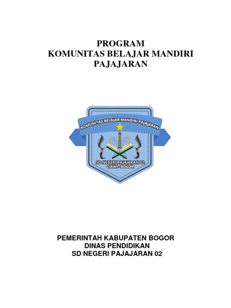 Program Komunitas Belajar Mandiri 2024 | PDF