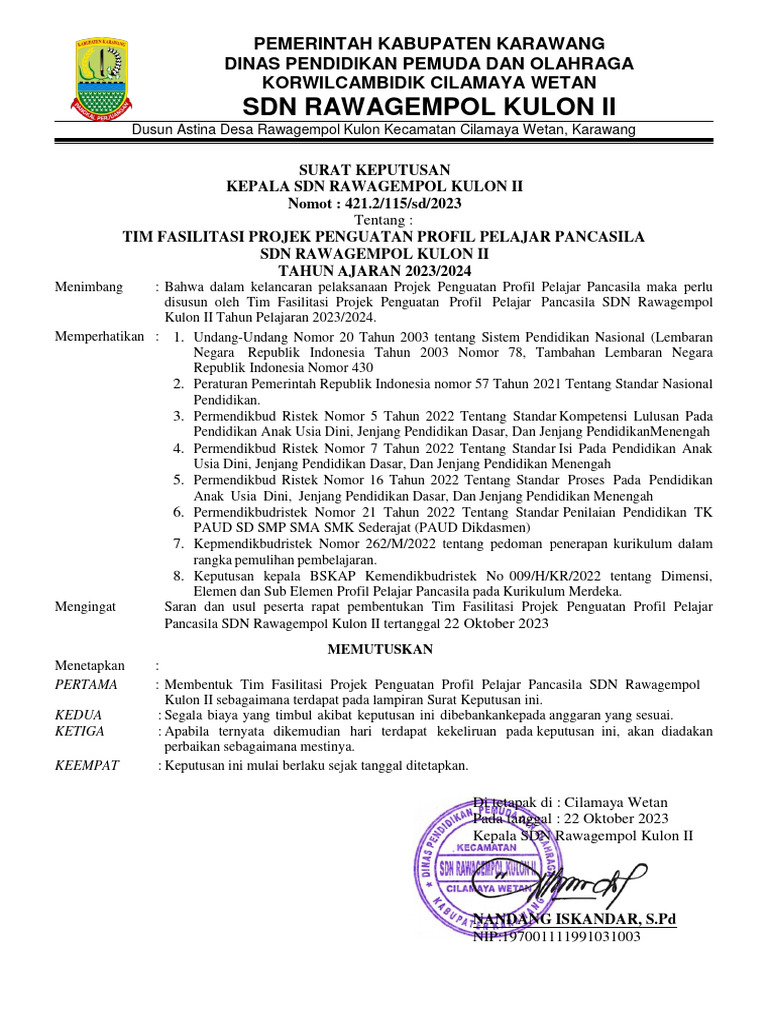 SK Tim P5 SDN RAKUL 2 | PDF