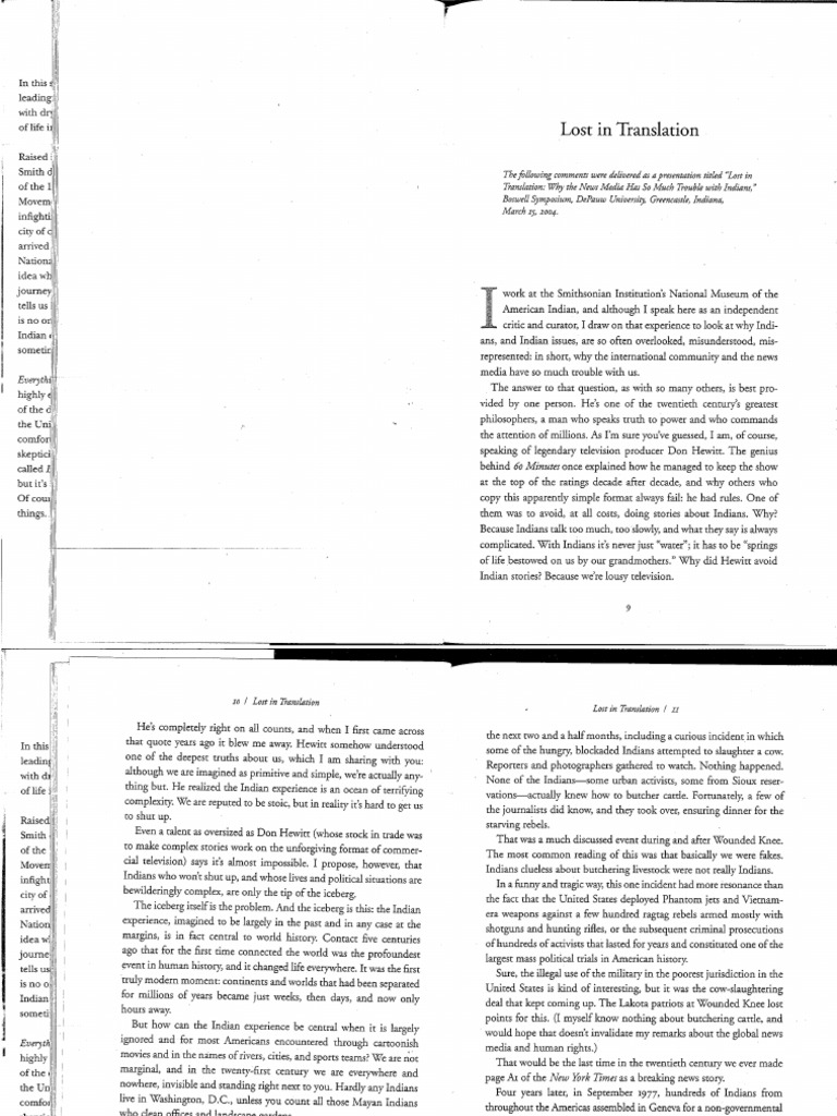 Lost in Translation | PDF