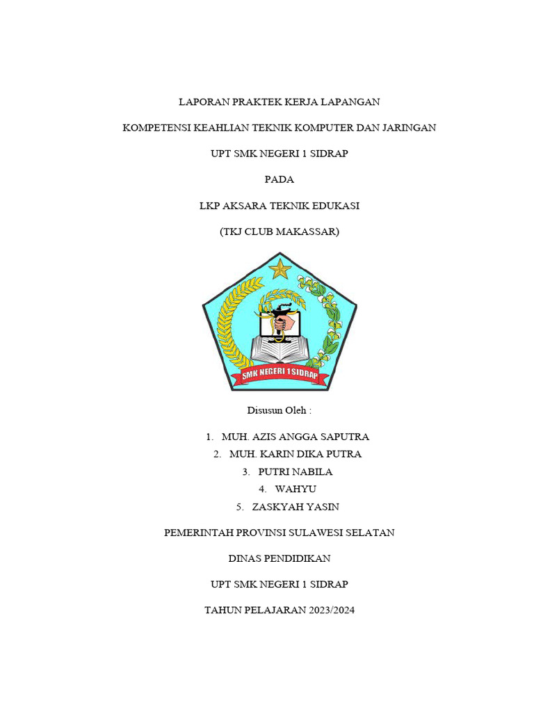 Laporan SMK 1 Sidrap | PDF
